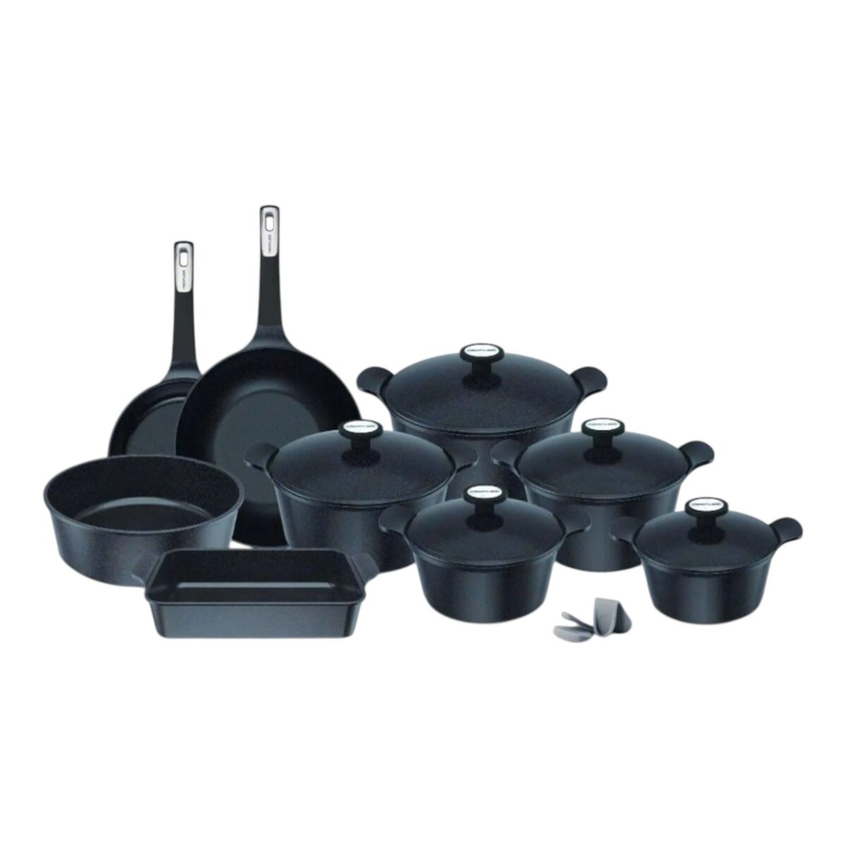 Neoflam Granite Pote Black Marble Cookware Set 14 Pieces – Neoflam Egypt